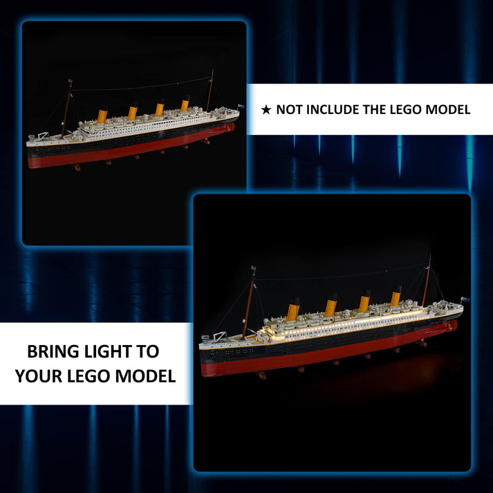 Light Kit for LEGO 10294 Titanic | Realistic LED Lighting Display ...