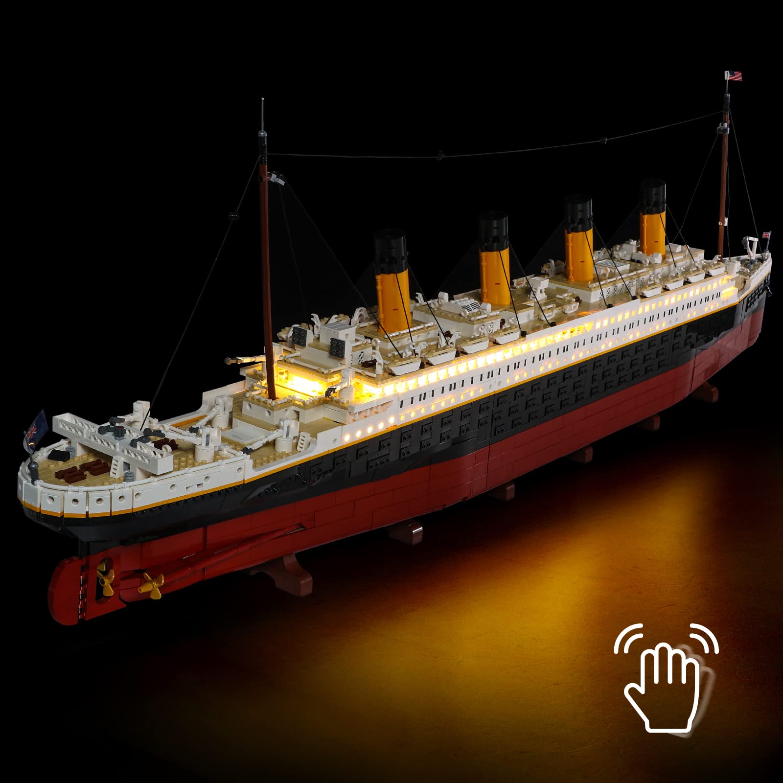 Light Kit for LEGO 10294 Titanic | Realistic LED Lighting Display ...