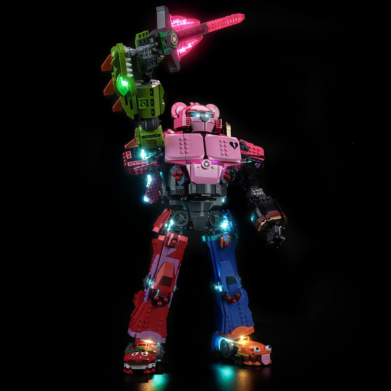 Light Kit for LEGO Fortnite Mecha Team Leader 77078 – Bricklume