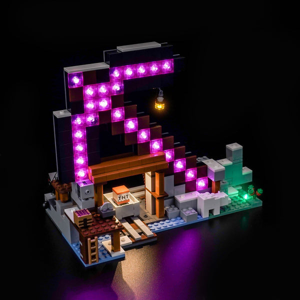 Light Kit for LEGO Minecraft The Pickaxe Mine 21277 – Bricklume
